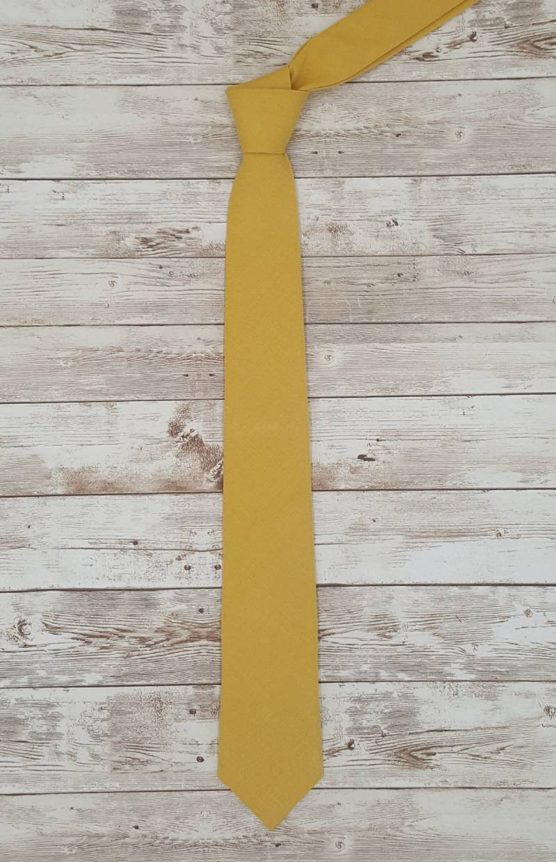 Mustard Yellow Ties Skinny Ties Wedding Ties Mens Ties | Etsy