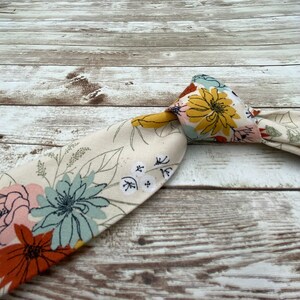 Fall Necktie, Autumn Necktie, Fall Floral Tie, Rust Tie, Mustard Yellow ...