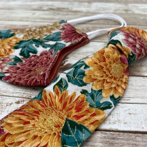 Fall Floral Tie/rust Floral Tie/gold Floral Tie/burgundy Floral Tie ...
