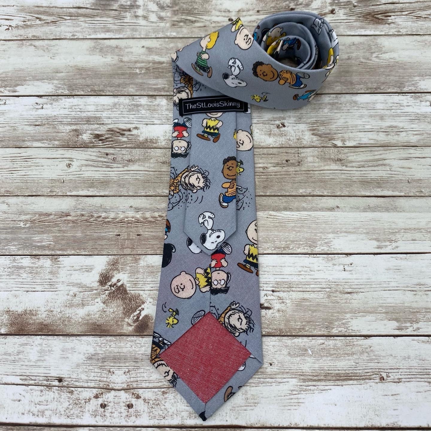 Peanuts Gang Tie, Peanuts Tie, Charlie Brown Tie, Snoopy, Cartoon Ties ...