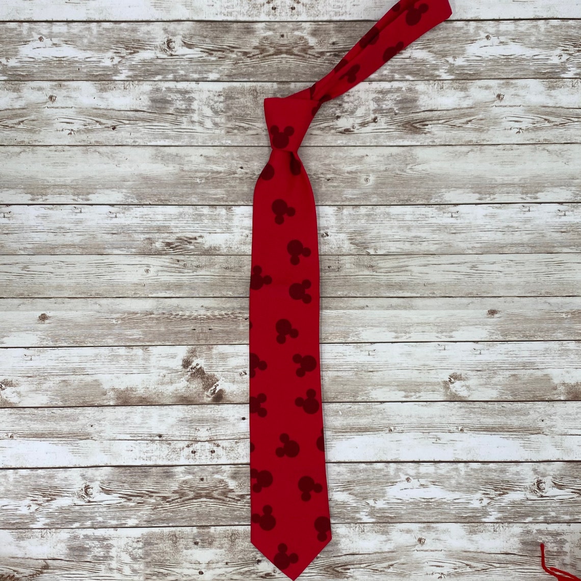 Mickey Mouse, Mickey Mouse Tie, Red Mickey Mouse Tie, Mickey Tie ...