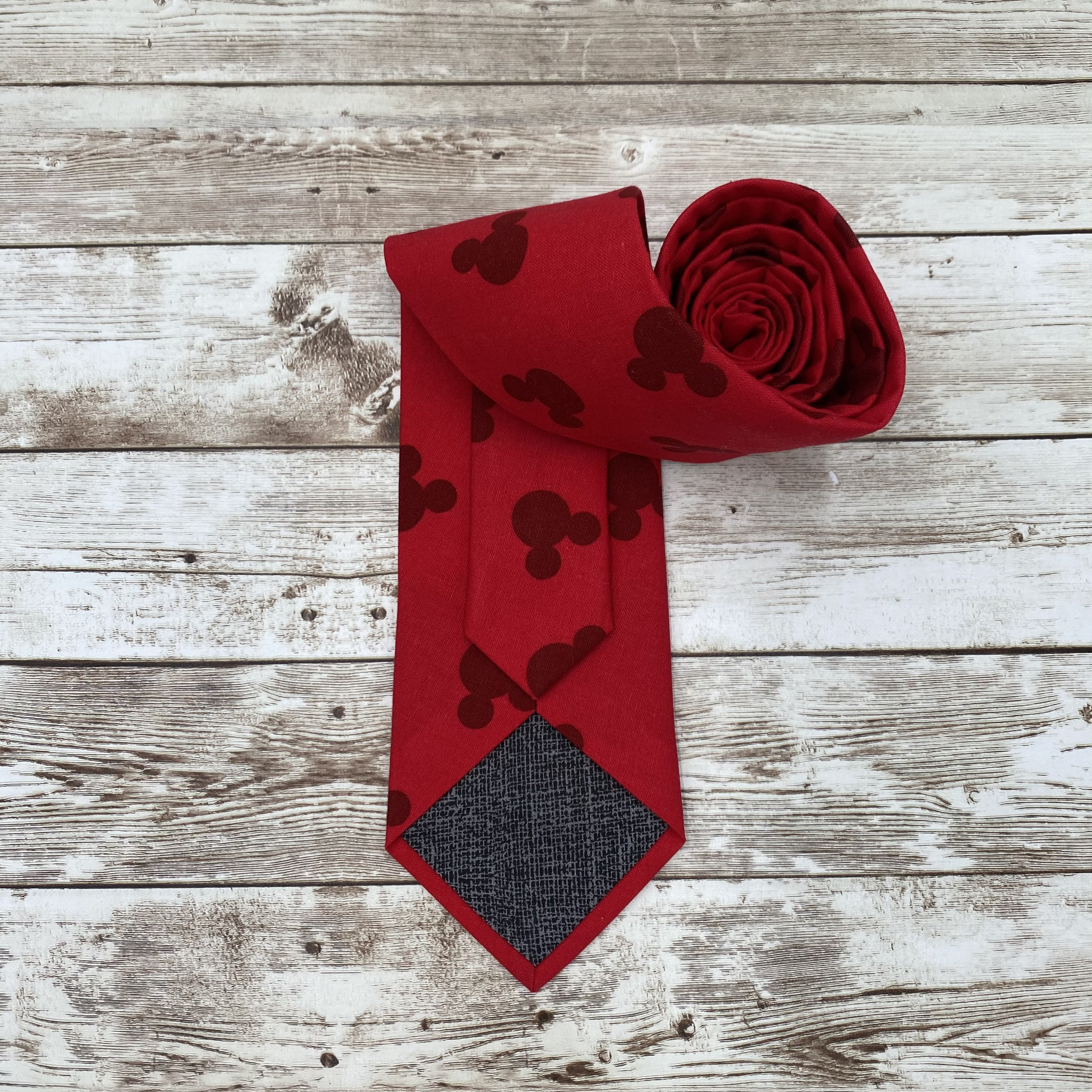 Mickey Mouse Mickey Mouse Tie Red Mickey Mouse Tie Mickey - Etsy