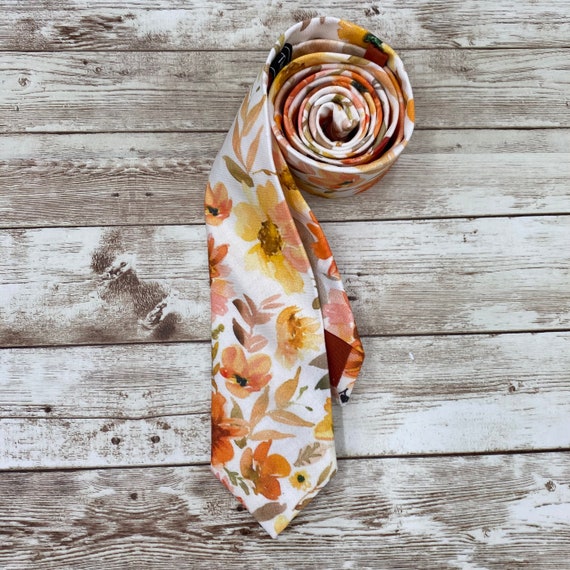 Fall Sunflowers Sunflower Tie Fall Floral Tie Summer - Etsy
