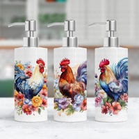 Hand Painted Rooster Cruet: Farmhouse Kitchen Decor - Etsy