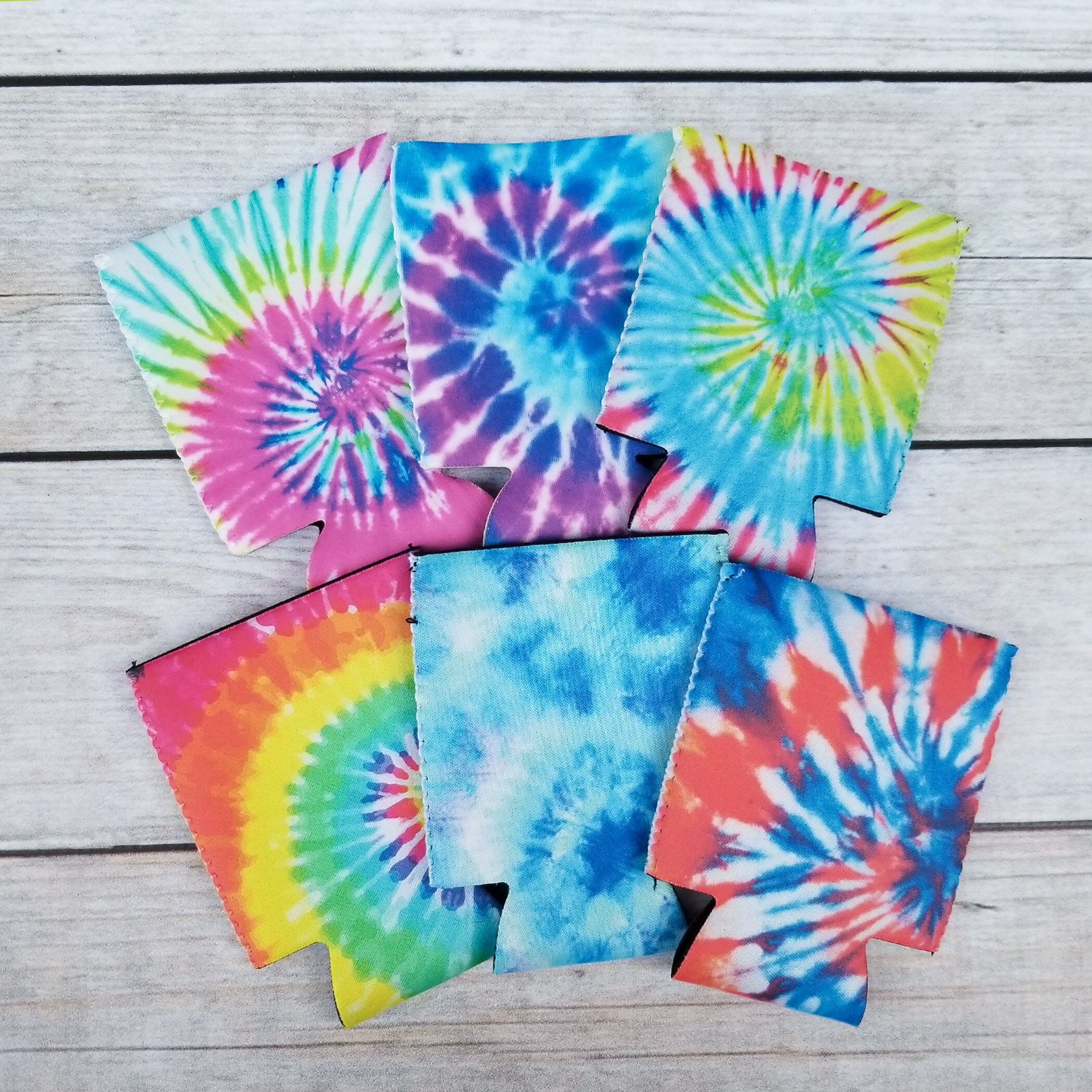 Tie Dye Can Coolers Coolies Can Insulators Beverage | Etsy