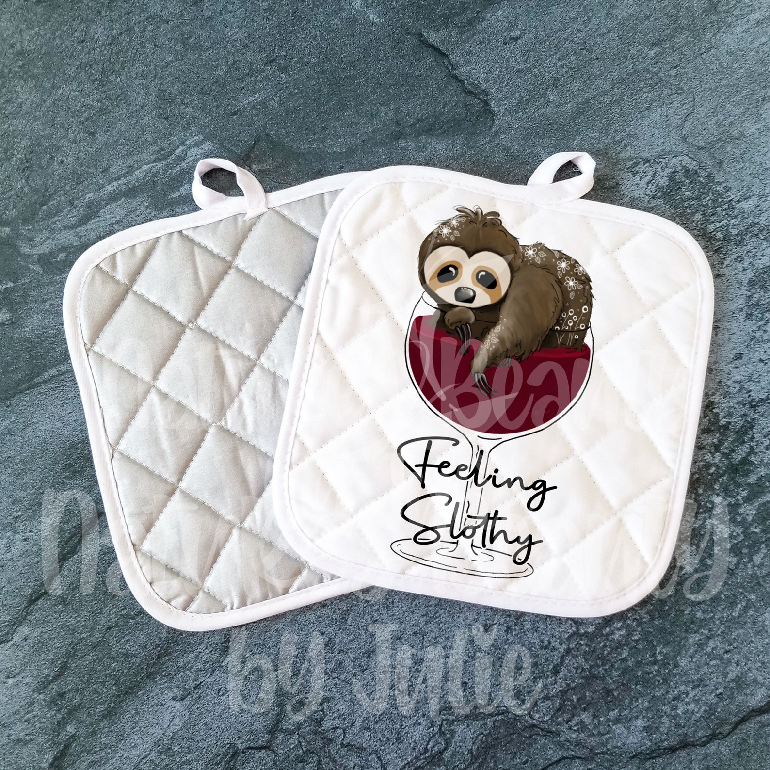 Funny Sloth Towels Feeling Slothy Towel Let's Get - Etsy