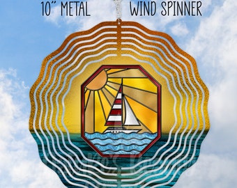 Sailboat Wind Spinner - Etsy