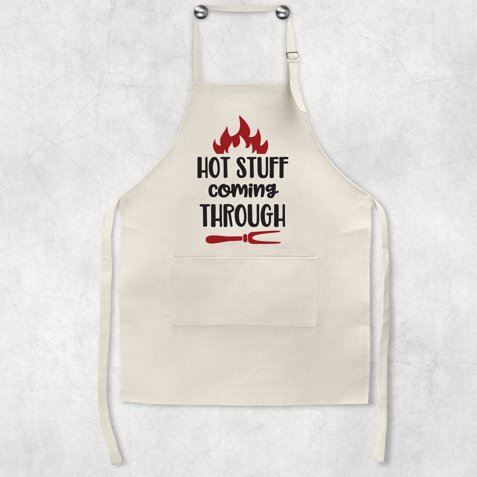 Hot Stuff Coming Through Apron Men's BBQ Apron Cooking - Etsy