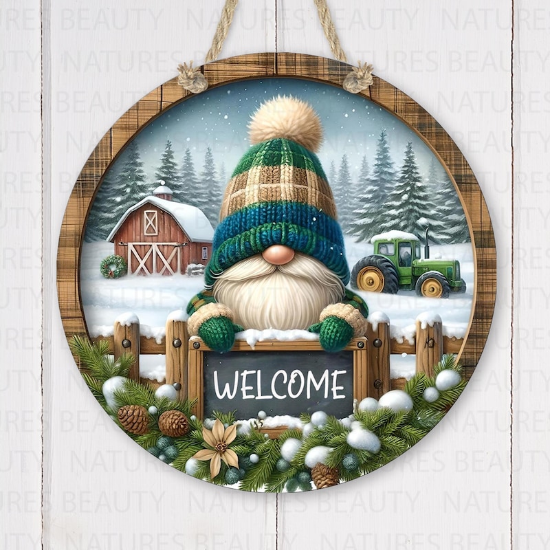 Gnome Welcome Sign - Etsy