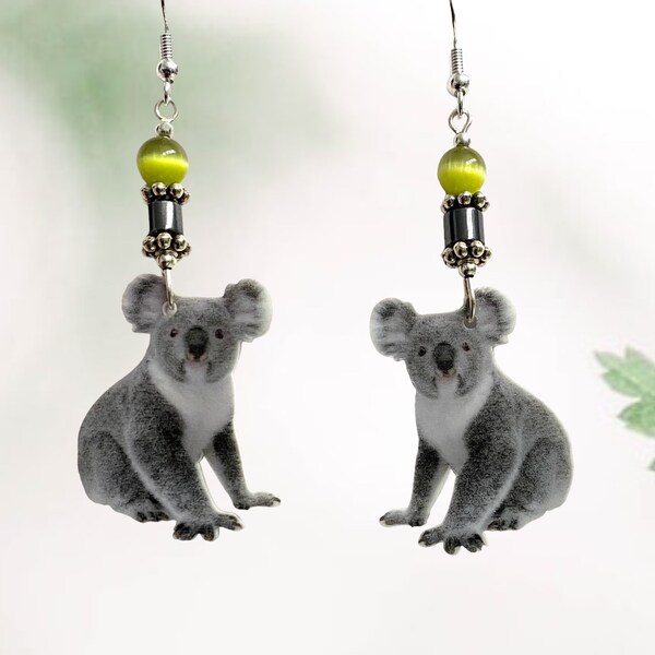 Koala Earrings - Etsy
