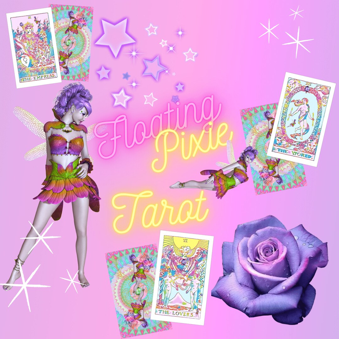 INDIE TAROT CARDS Deck Made to Order Floating Pixie Tarot Rider Waite ...