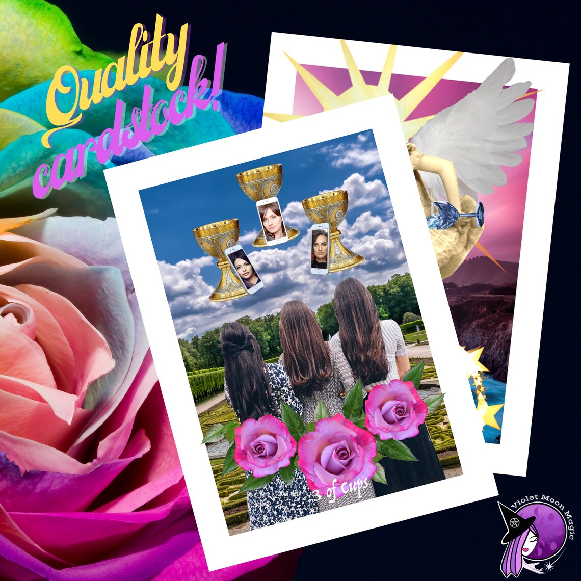 Indie Tarot Card Deck Limited Edition Blood Bread & Roses | Etsy