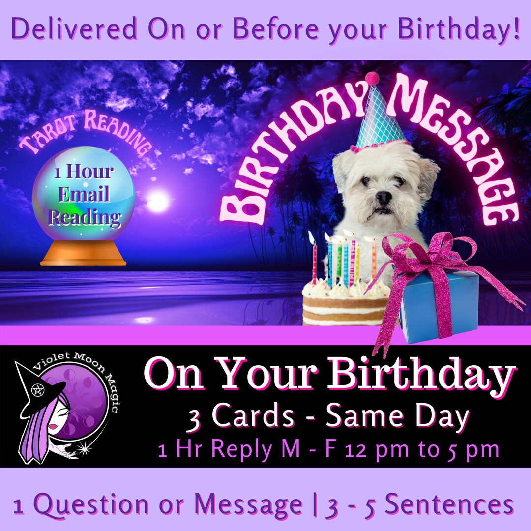 Happy Birthday Message! | Eine Frage Tarot Lesung | 3 Kartenlesung 1 ...