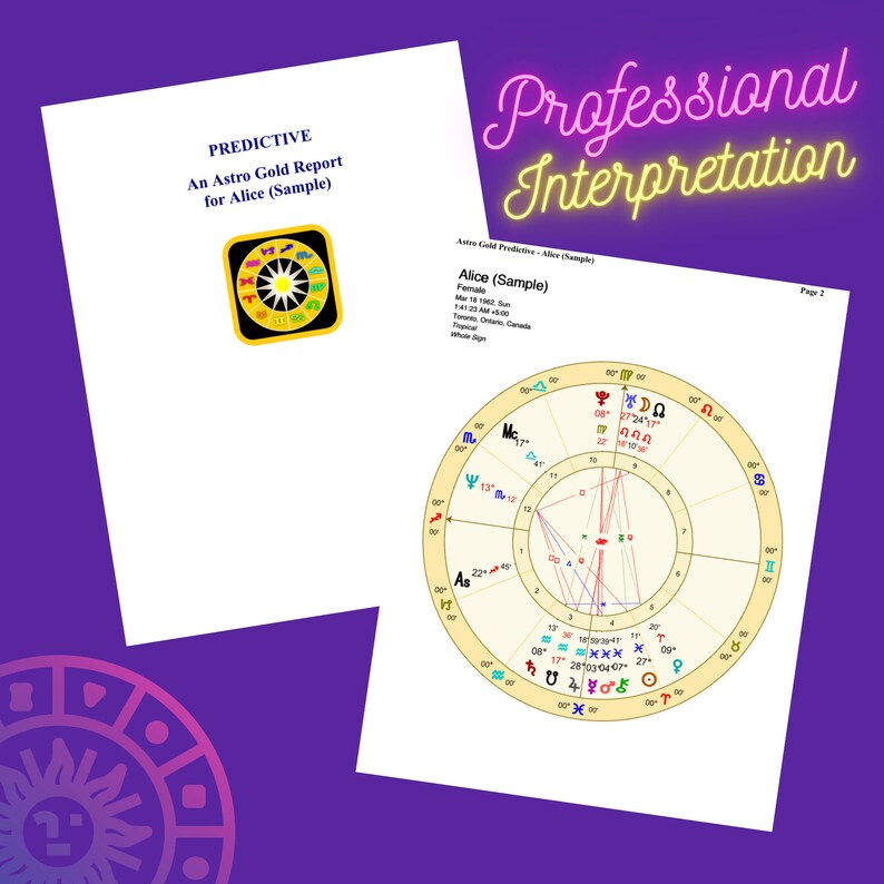 Predictive Chart Astrology Report Personalized Astrology - Etsy