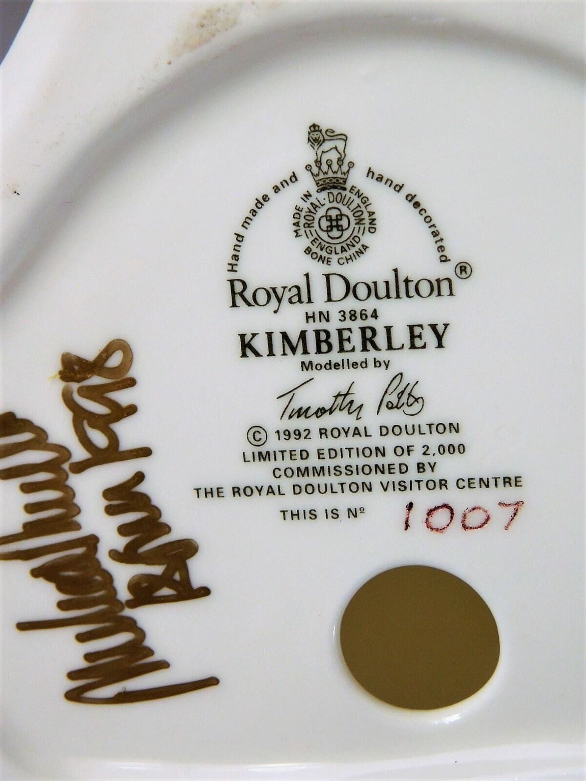 Vintage Royal Doulton Figurine kimberley HN 3864 | Etsy