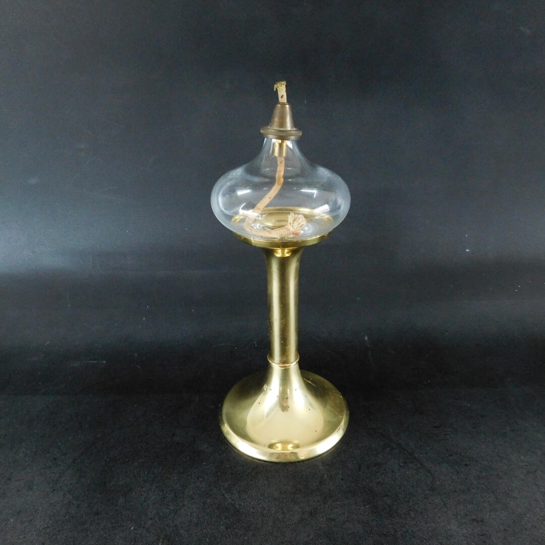 G.V Harnisch Efte Vintage Scandinavian 151744 Brass Oil Lamp - Etsy