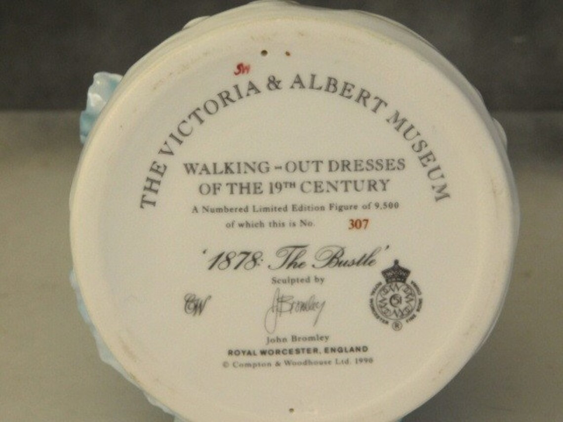 Royal Worcester Figurine the Bustle 1878 - Walking Out Dresses of the ...