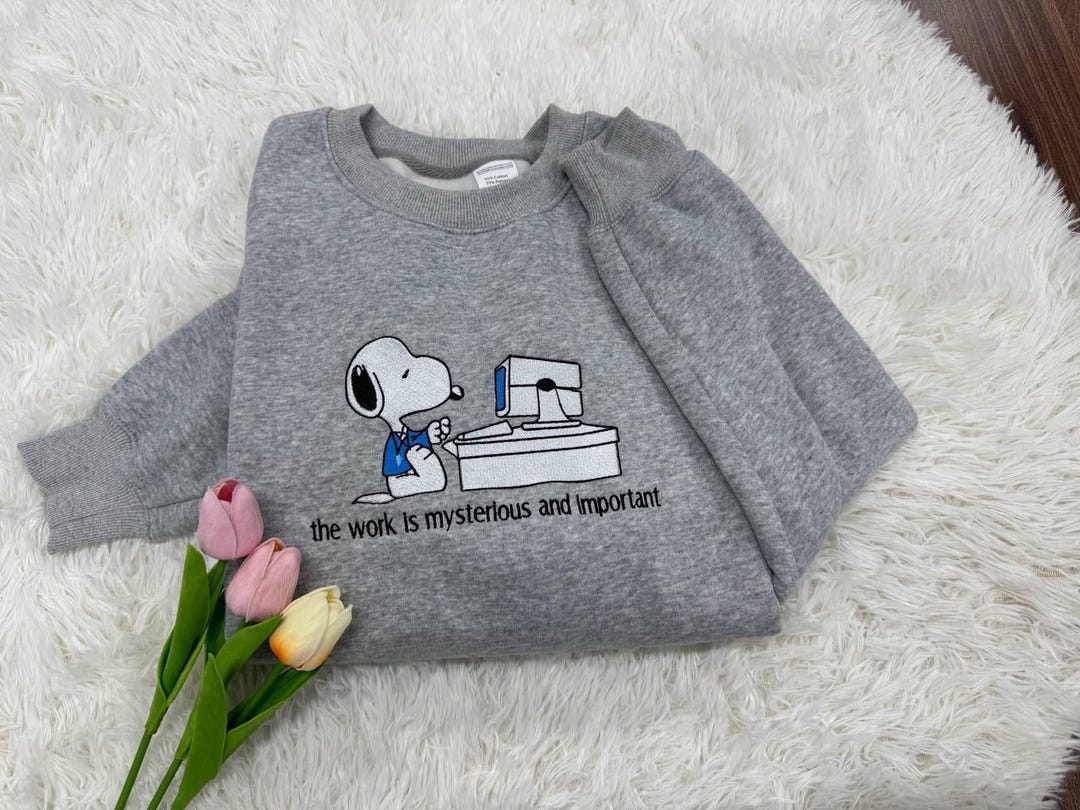 Severance X Sn00py Embroidered Crewneck - Etsy
