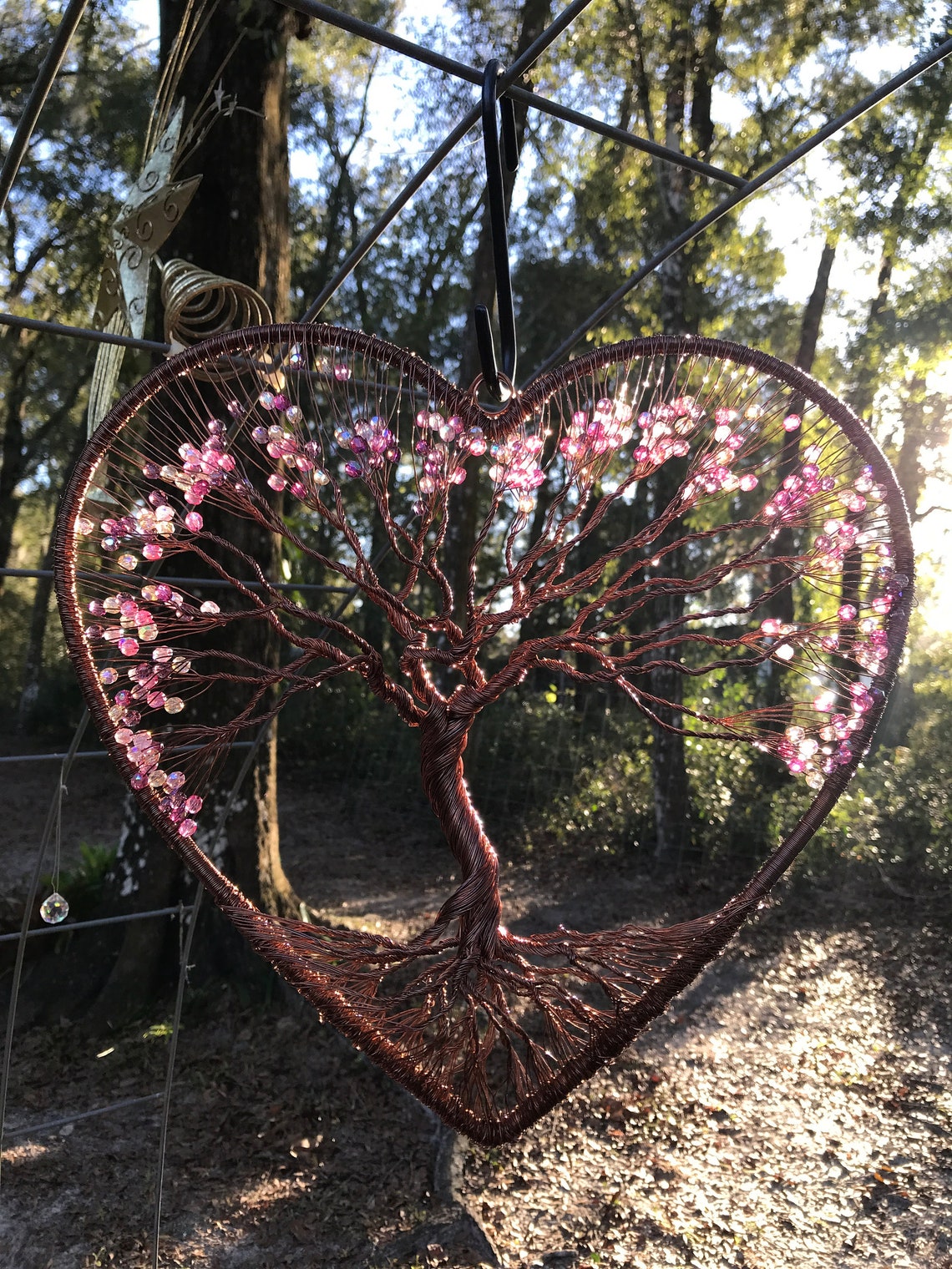 12 Inch /heart Shaped/ Handmade / Copper Wire / Tree of Life / - Etsy
