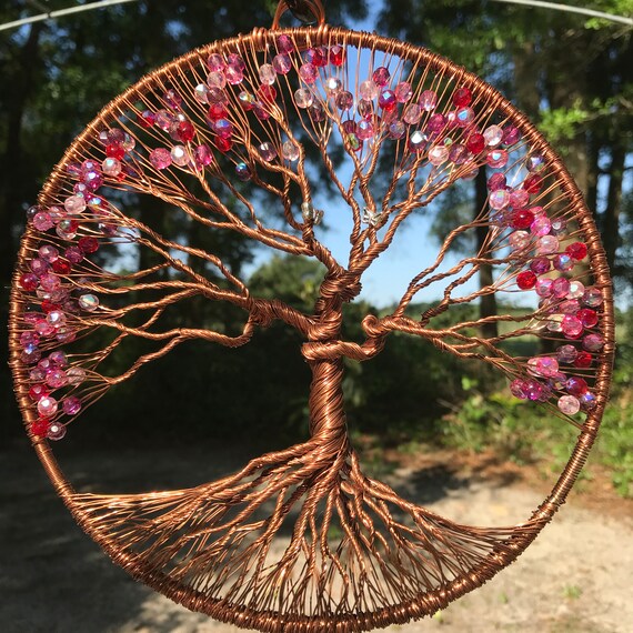 8 pollici / Fatto a mano / Filo di rame / Albero della vita / | Etsy