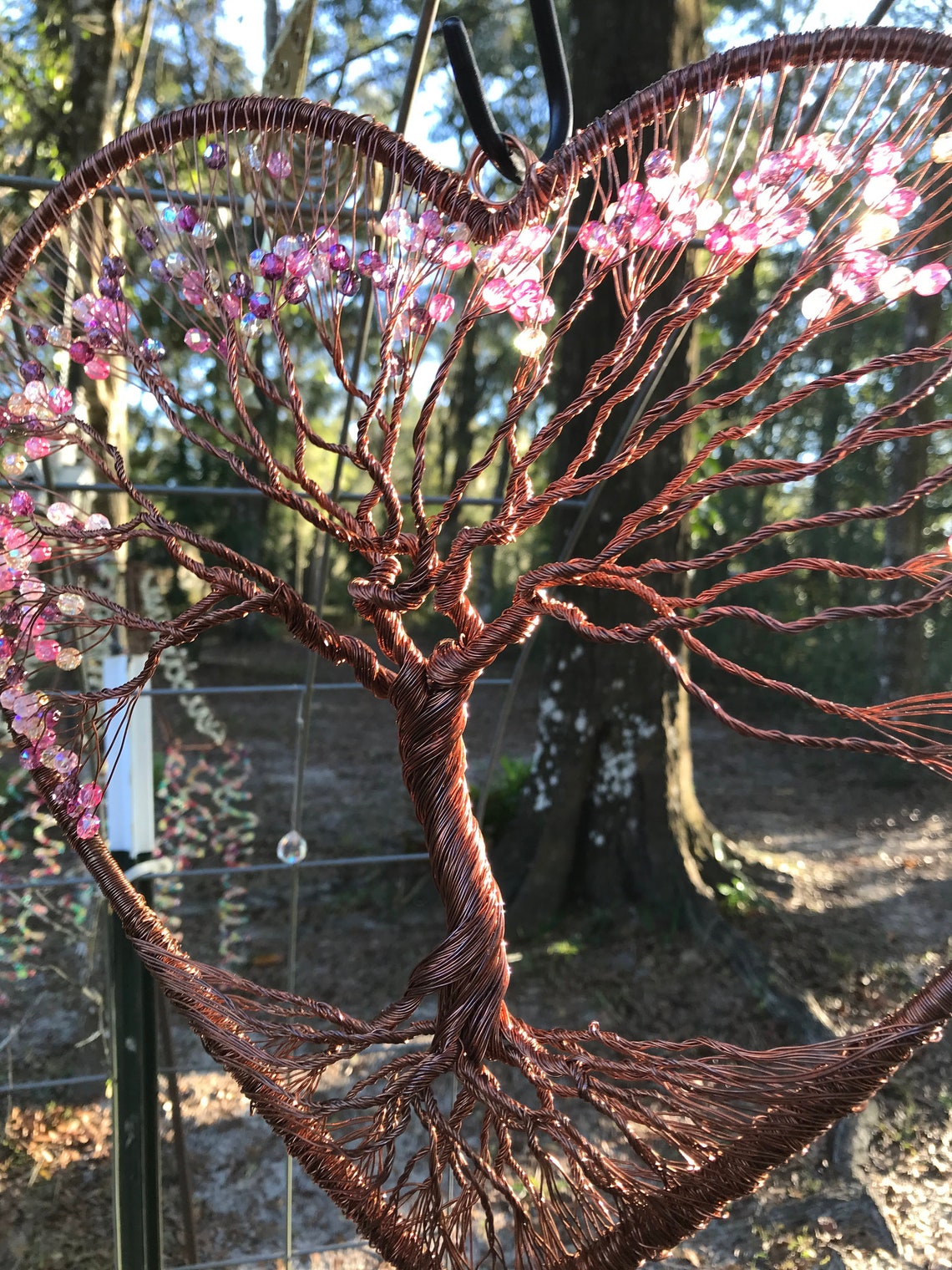12 Inch /heart Shaped/ Handmade / Copper Wire / Tree of Life / - Etsy
