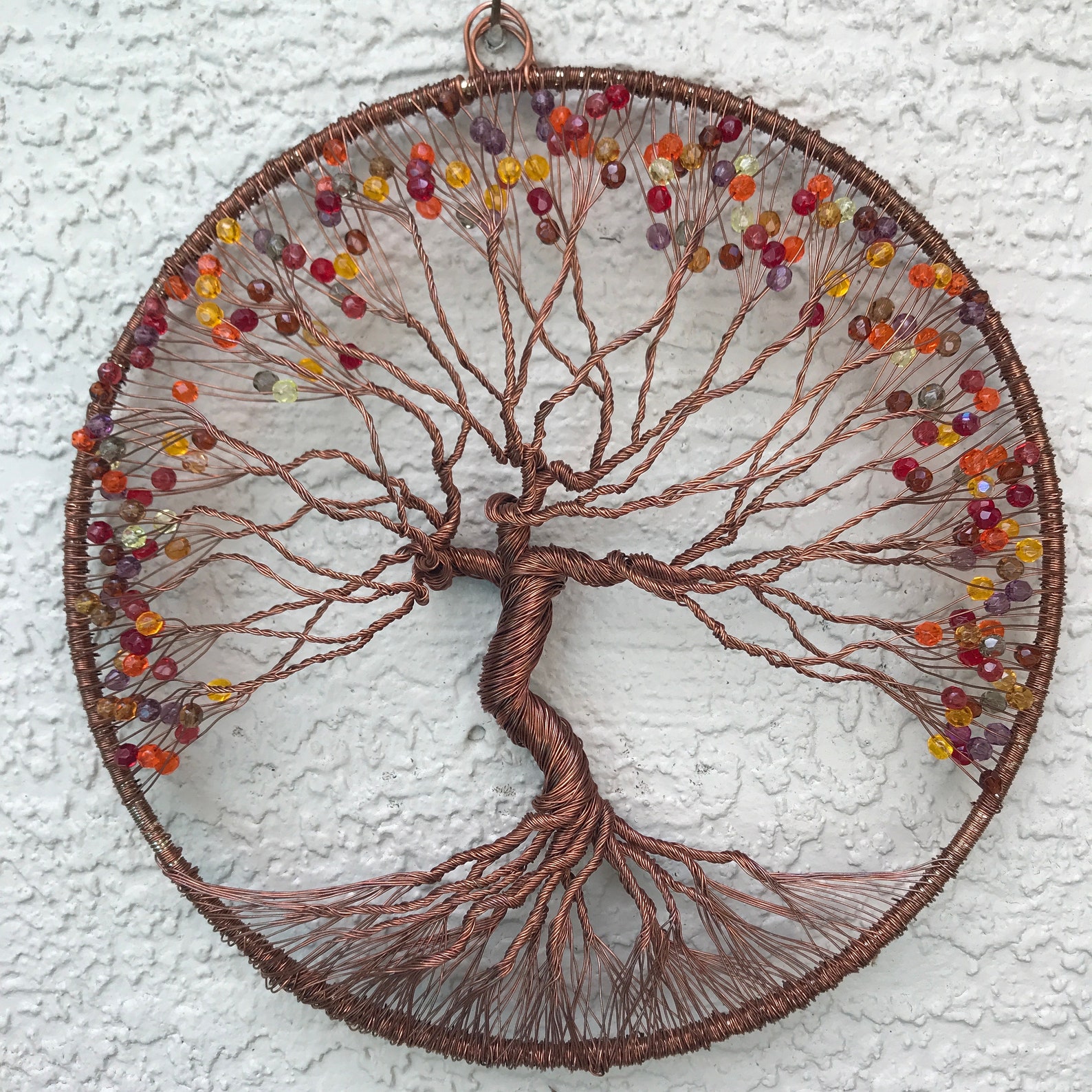 10 Inch / 3D / Handmade / Copper Wire / Tree of Life / One of a Kind / Original Sculpture ...