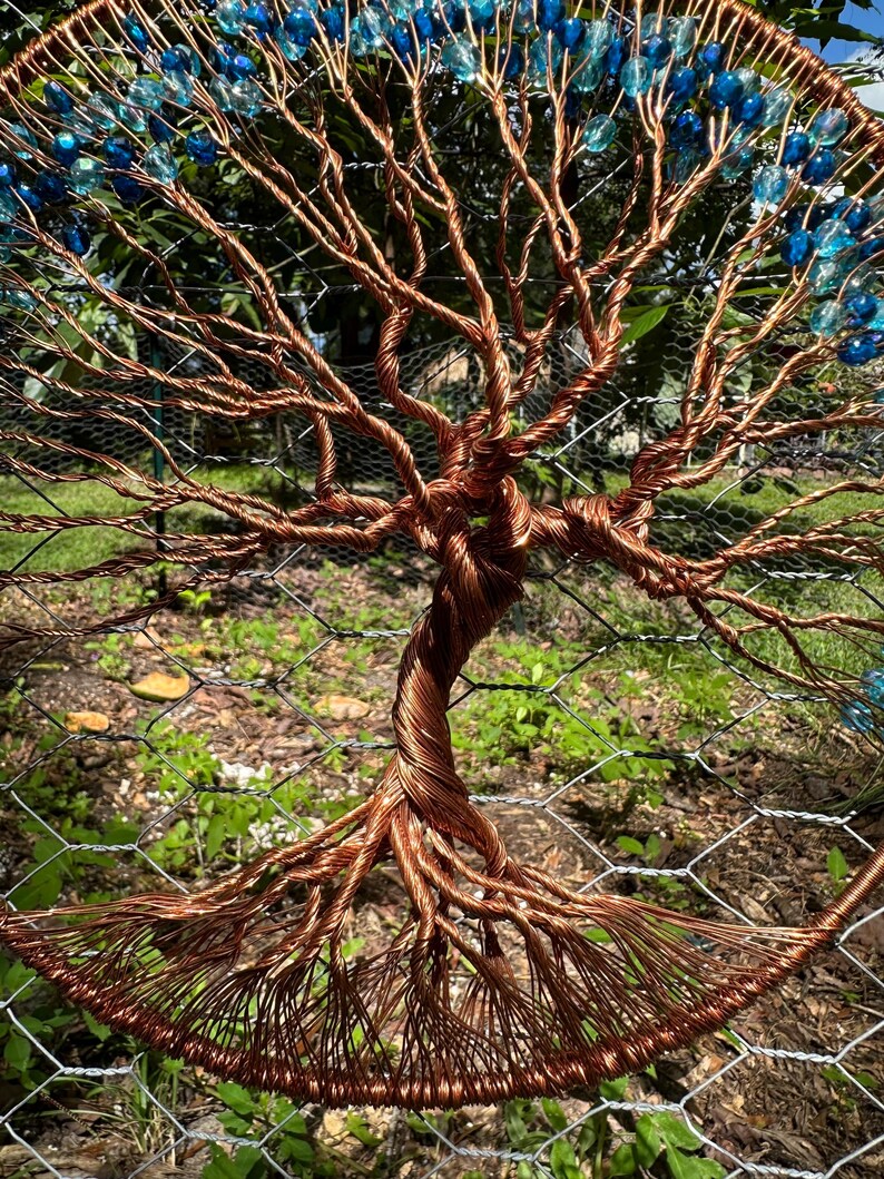 10 Inch / 3 Dimensional / Handmade / Copper Wire / Tree of Life / One ...