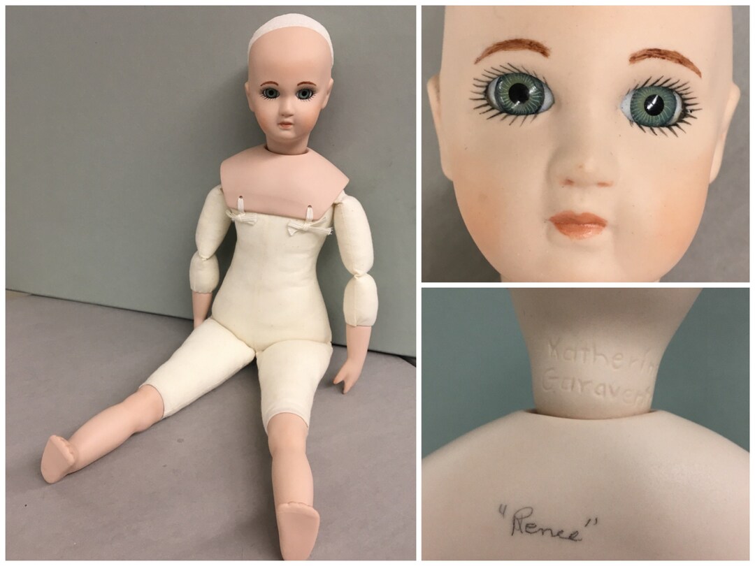 16" Ceramic Renee Doll by Katherine Garaventa, Vintage Reproduction ...