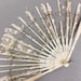 1900s Antique Shabby Folding Hand Fan, Carved Bone Sticks/guards Silver ...