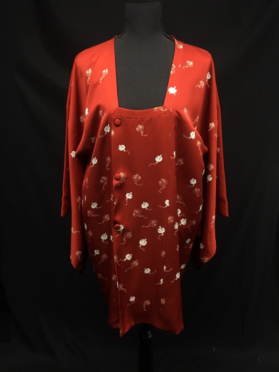 1960s L Vintage Japanese Michiyuki Square-neck Haori … - Gem