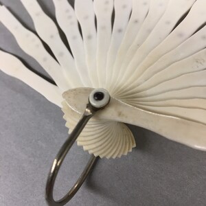 1900s Antique Shabby Folding Hand Fan, Carved Bone Sticks/guards Silver ...