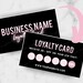 Printable Pink & Black Loyalty Card Pink Card Template - Etsy