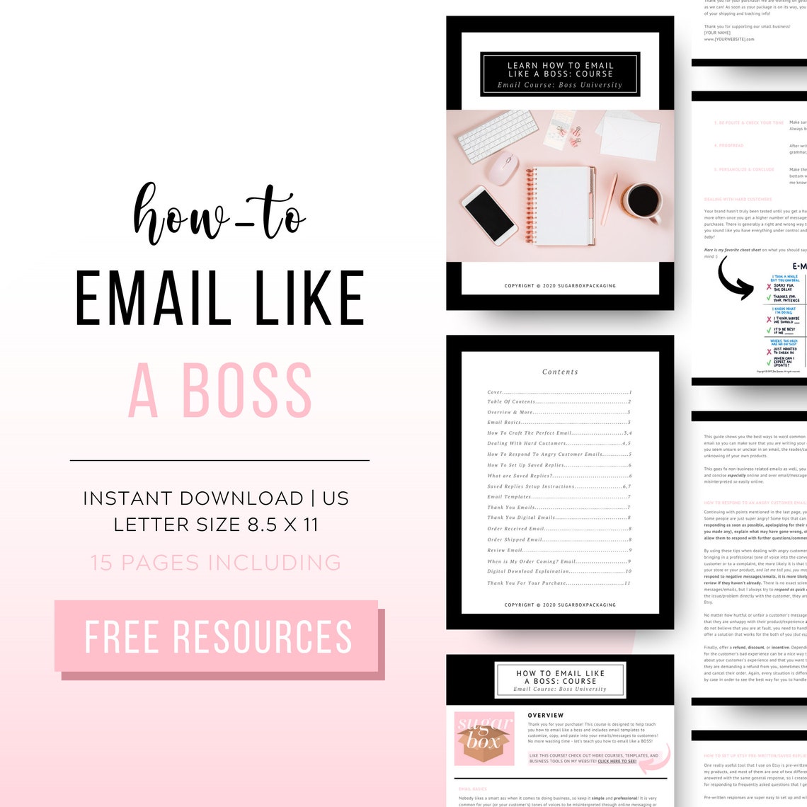 Email Marketing and Email Templates Course How to Email Like - Etsy