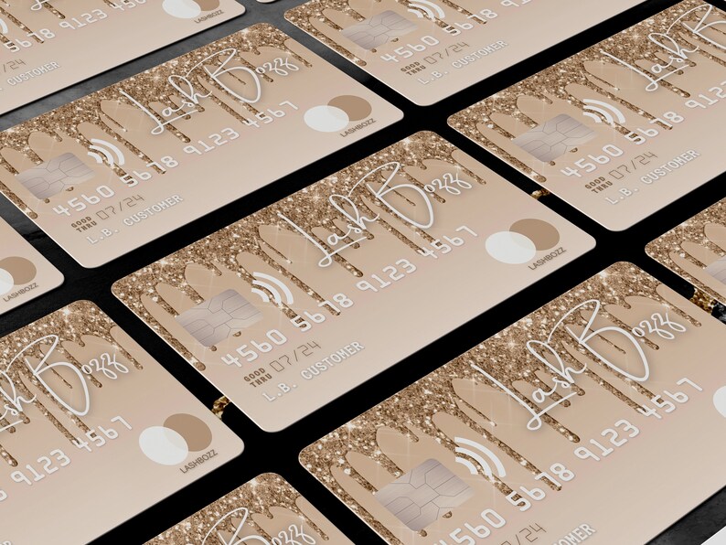 Credit Card Business Cards Canva Template Personalize/edit | Etsy