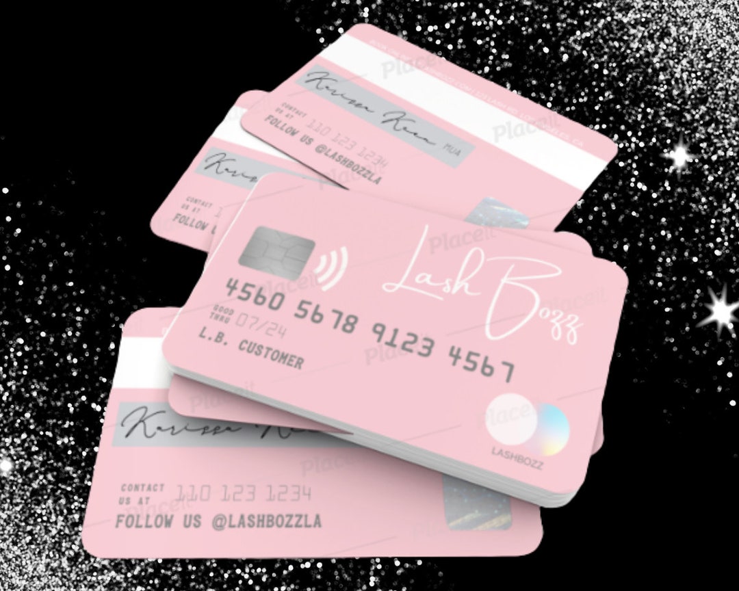 DIY Credit Card Business Cards Canva Template, Personalize/edit, Beauty ...