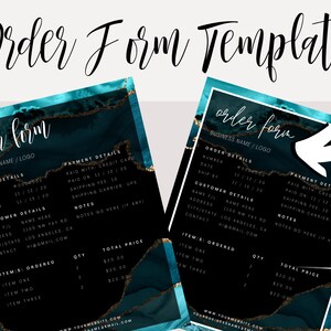 ORDER FORM Template, Editable Etsy Small Business Order Form, Printable ...
