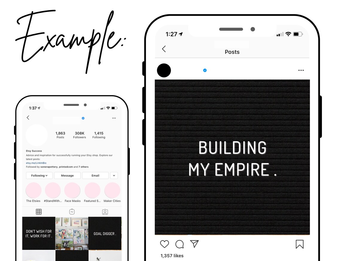 30 Letterboard Instagram Posts for Girl Bosses Girl Boss - Etsy