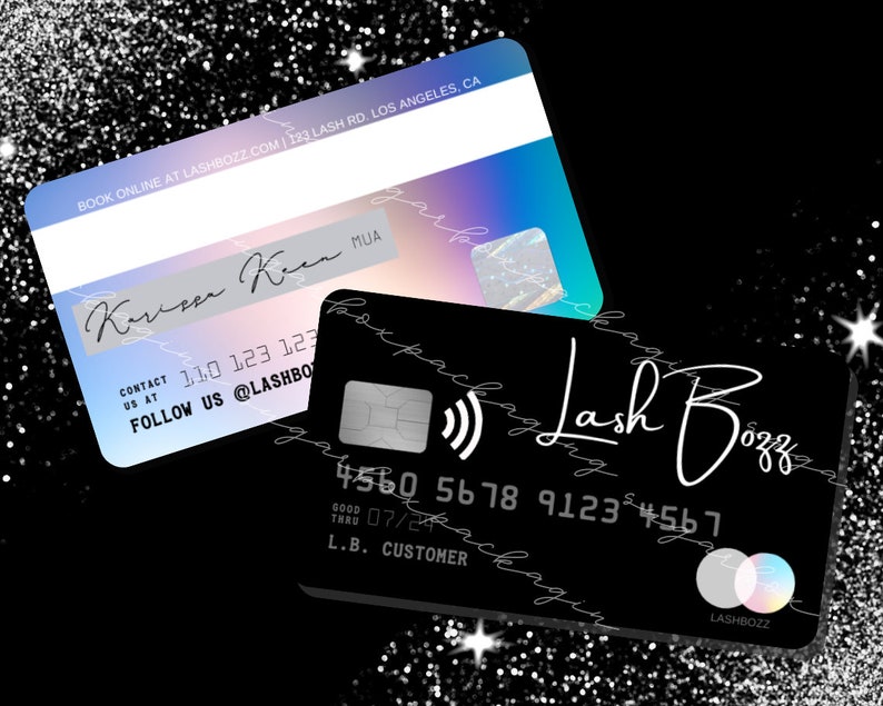 Credit Card Business Cards Canva Template Personalize/edit - Etsy