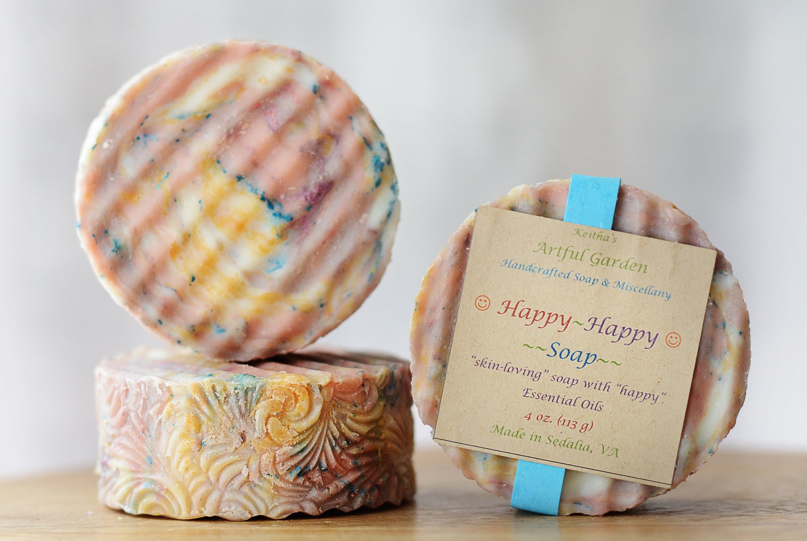 Happy Happy Soap, 4 Oz. Bar - Etsy