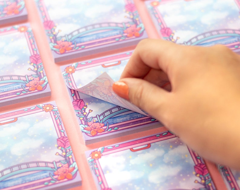 Train Window Sticky Note | Cute Kawaii Dreamy Aesthetic Stationery Memo ...