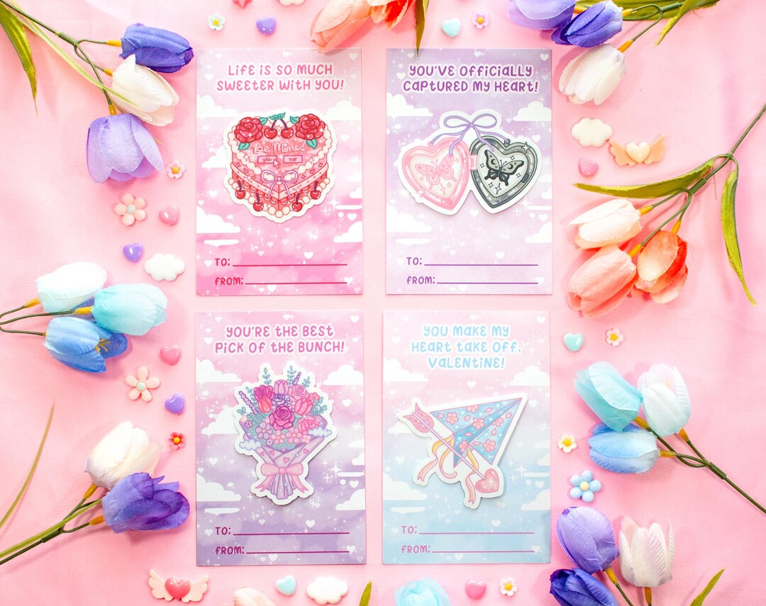 Valentine's Day Sticker Cards Valentine's Day Gifts, Valentine's ...
