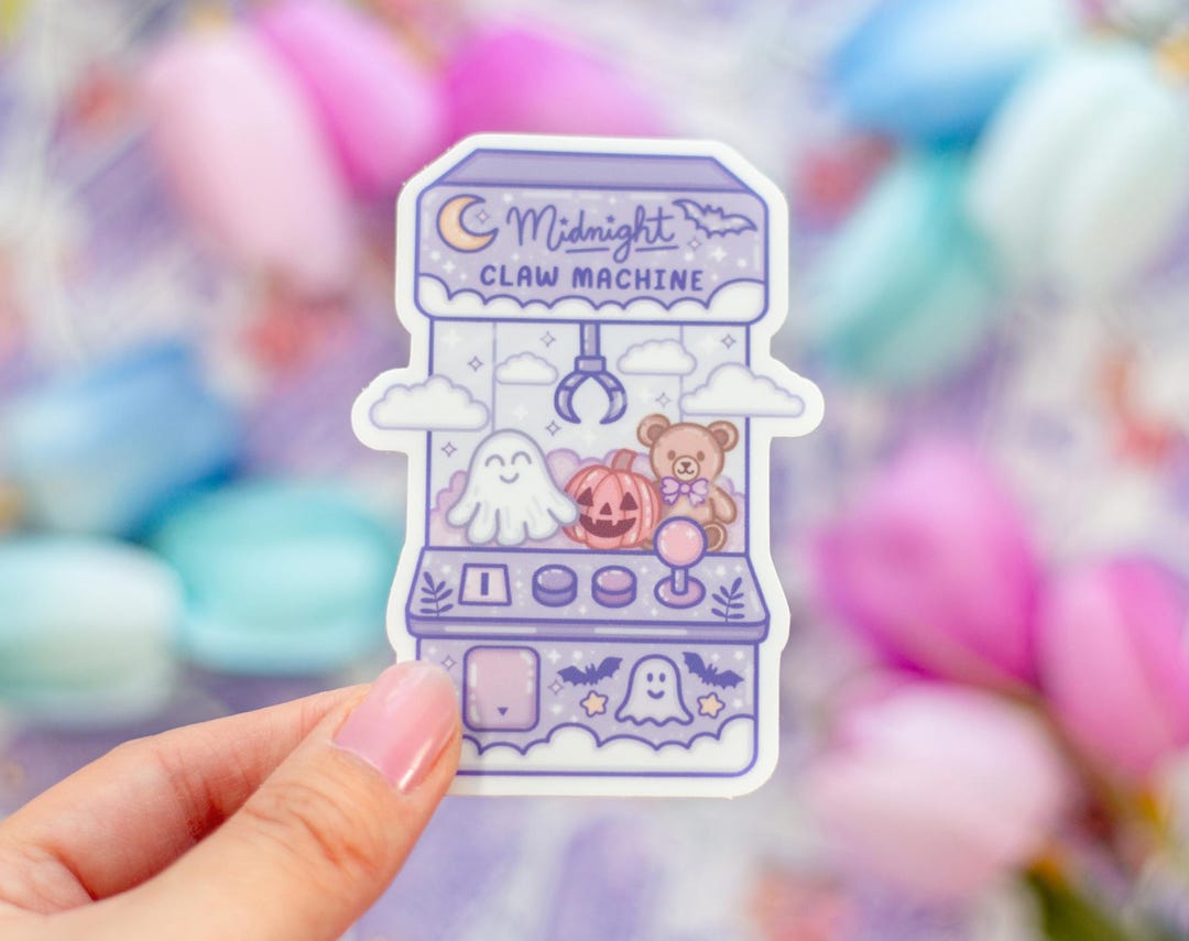 Midnight Claw Machine Aesthetic Cute Vinyl Sticker - Etsy