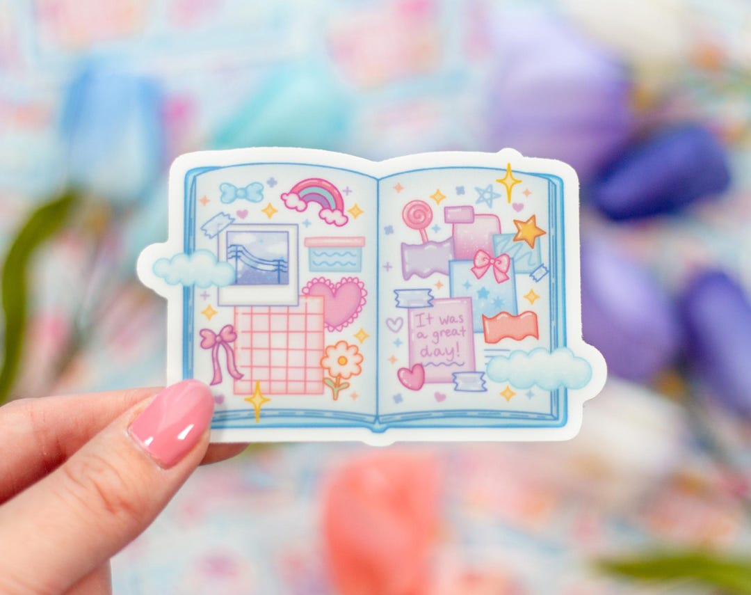 Journal Cute Aesthetic Vinyl Sticker - Etsy