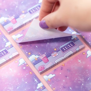 Study Night Sticky Note | Aesthetic Cute Kawaii Stationery - Etsy