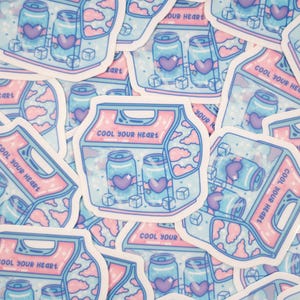 Cooler CLEAR Vinyl Waterproof Sticker - Etsy