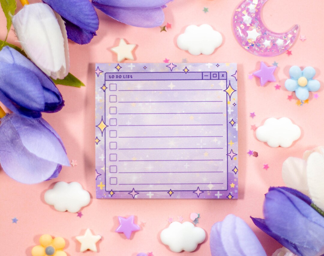 Sparkles Aesthetic Sticky Note - Etsy