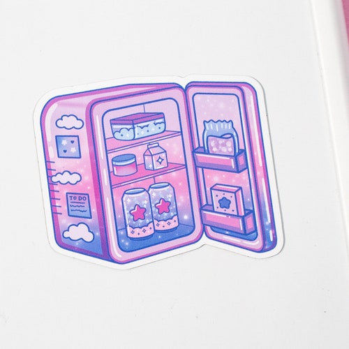 Stacked Books Aesthetic Cute Aesthetic Fridge Board Magnet - Etsy