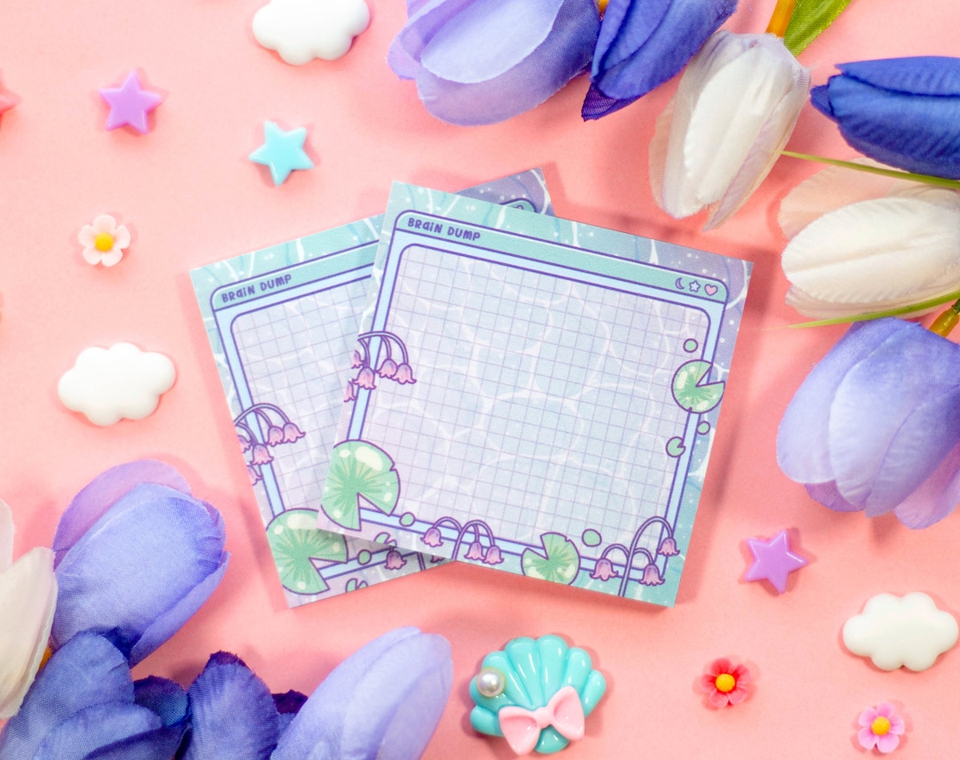 Lilypad Cute Aesthetic Sticky Note - Etsy