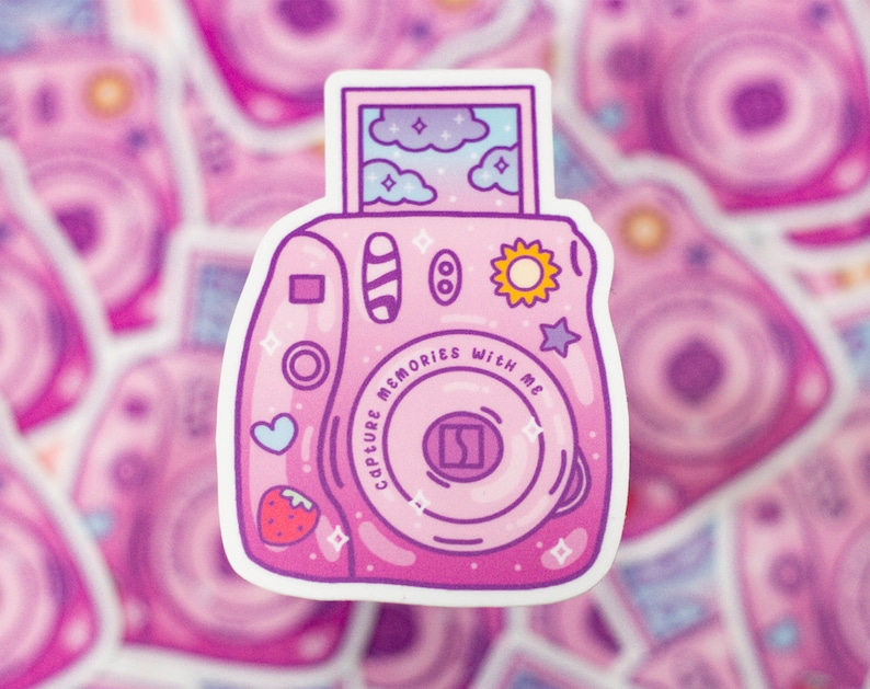 Camera Cute Aesthetic Vinyl Sticker - Etsy