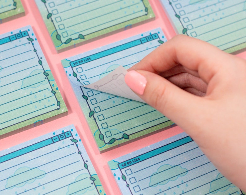 Rainy Day Aesthetic Sticky Note | Etsy